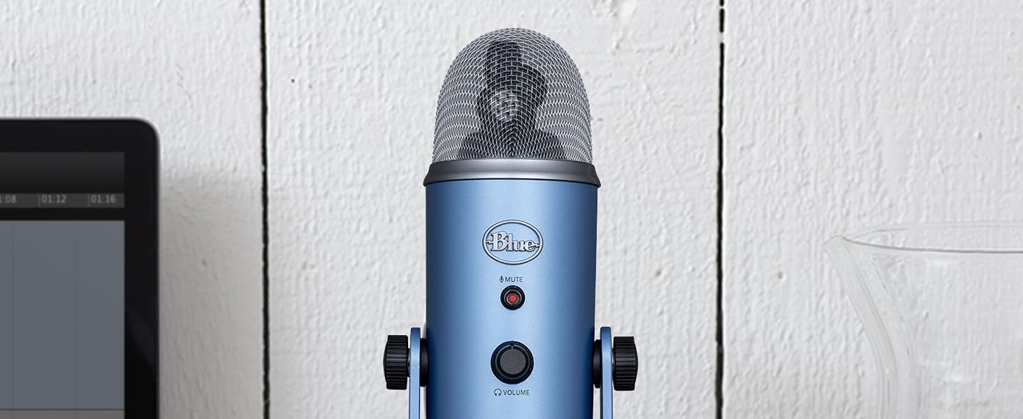 Blue Yeti USB Microphone -10 Year Anniversary Edition, Sunset Sky, with Custom Finish & Multiple Pickup Patterns, 988-000402-CR (Renewed)