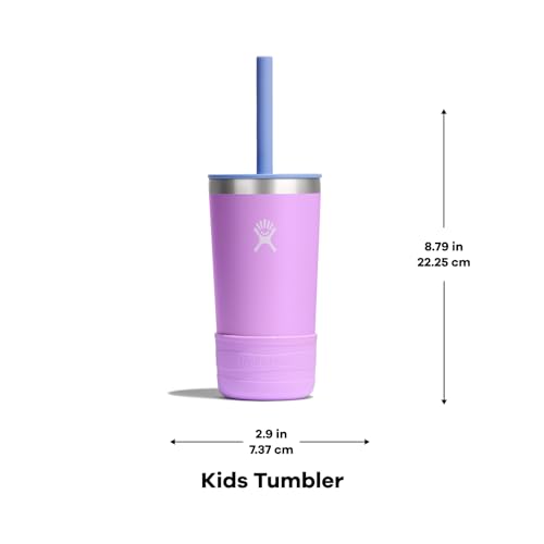 Hydro Flask Kids 12 Oz Tumbler With Straw And Boot Seaspray