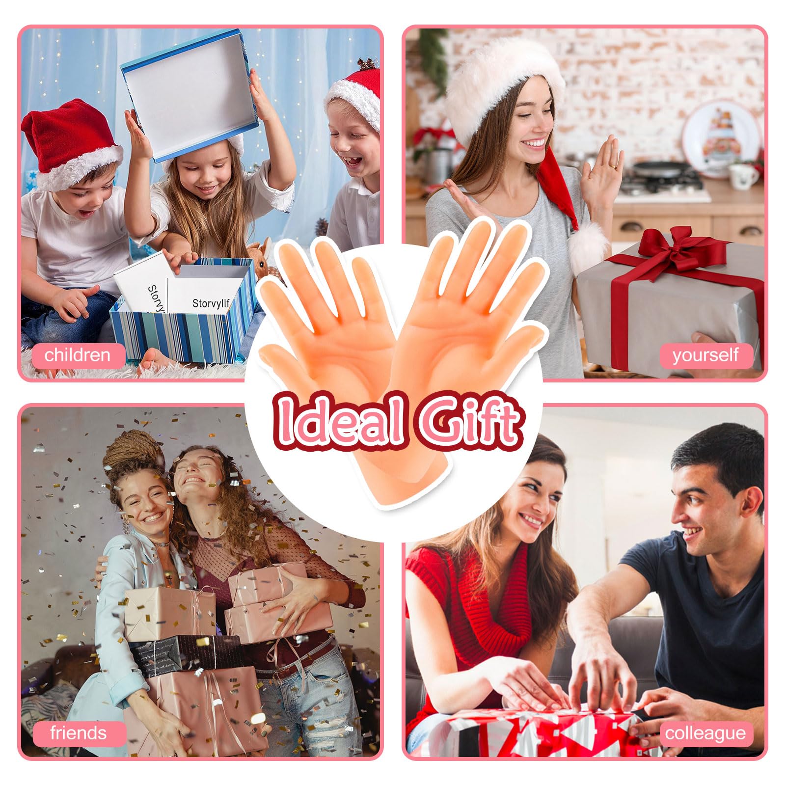Tiny Hands,20Pcs Miniature Little Hands Realistic Design Funny Mini Hands for Fingers Gifts Prank Gag Party Favors