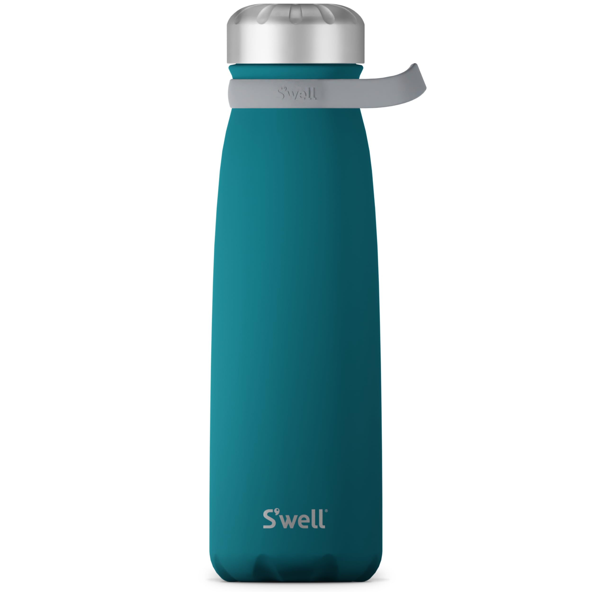 S'well Stainless Steel Traveler With Handle, 40oz, Peacock Blue, Triple Layered Vacuum Insulated Containers Keeps Drinks Cold for 60 Hours and Hot for 20, BPA Free, Easy Carrying On the Go