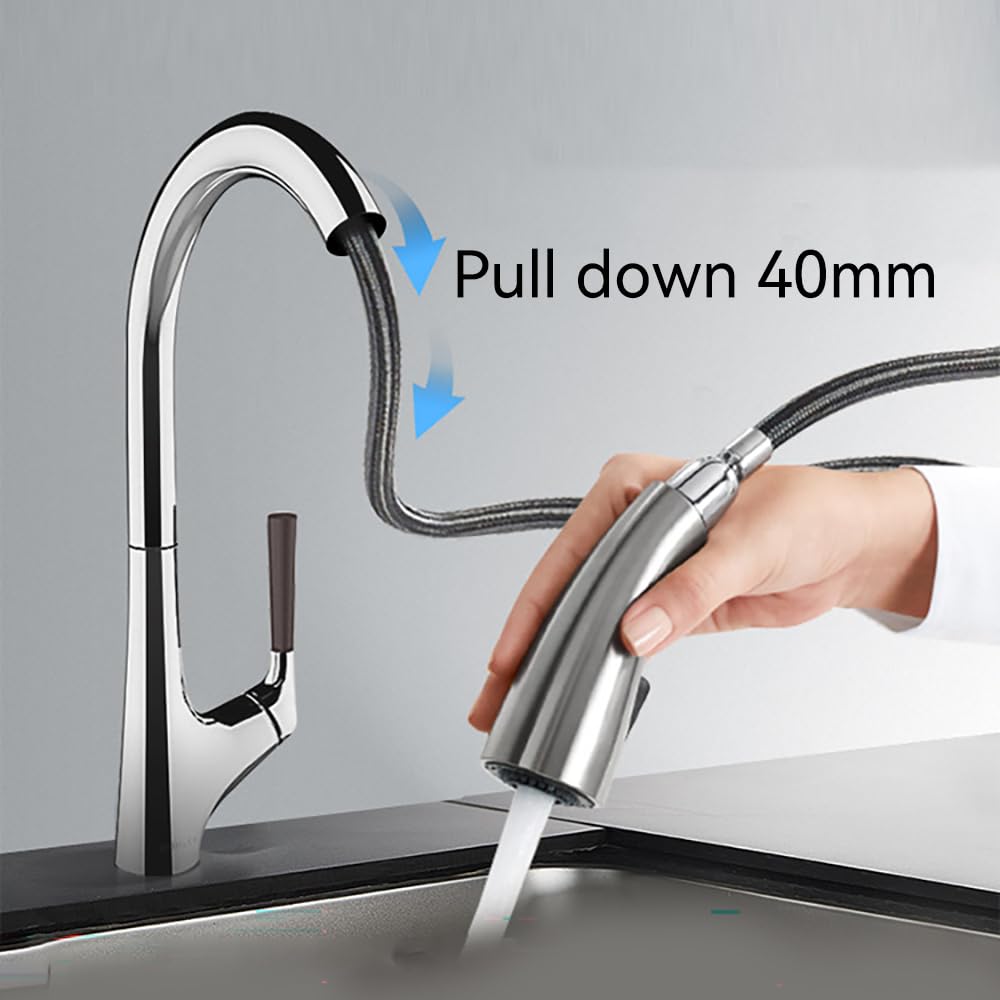 Faucet Hose Kohler Parts Replacement K-1219935-BC Pull-Down Hose For Sink 67-Inch Bright Chrome Finish Pull-Out Kitchen Faucet Replacemnet Kohler Part K-1304674-BC