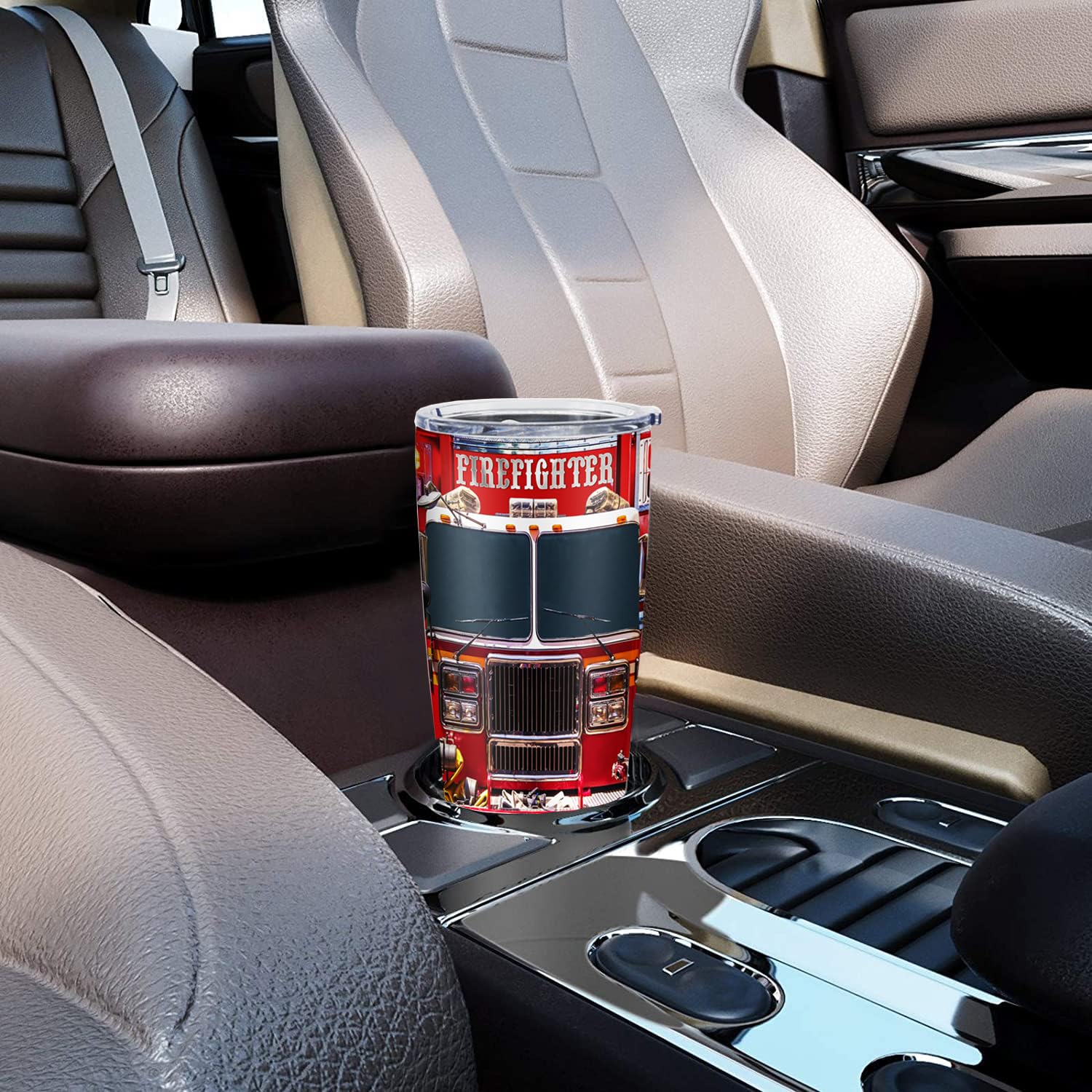 Qatdey Firefighter Gifts Tumbler 20oz, Firefighter Fireman Gifts for Men/Women, EMS Week/EMT Present for Fire Department/First Responder