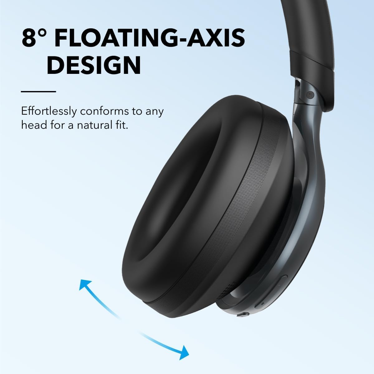 Soundcore by Anker, Space One, Active Noise Cancelling Headphones, 2X Stronger Voice Reduction, 40H ANC Playtime, App Control, LDAC Hi-Res Wireless Audio, Comfortable Fit, Clear Calls (Renewed)