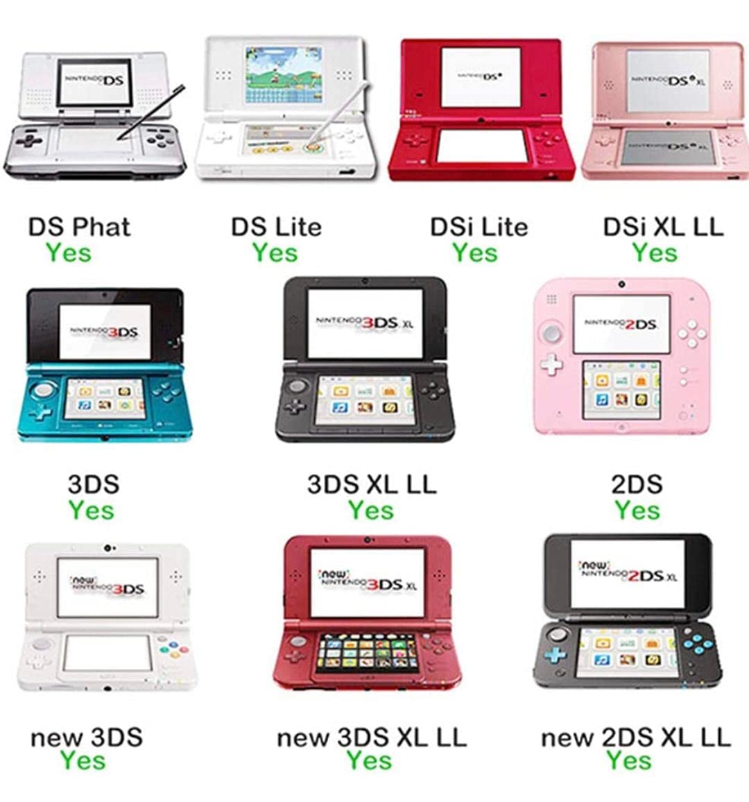 SDHC 330 in 1 All in one Game Card Plug and Play Cartridge Compatible with DS DSI 2DS 3DS DSIXL New 2DSXL New 3DSXL User Friendly