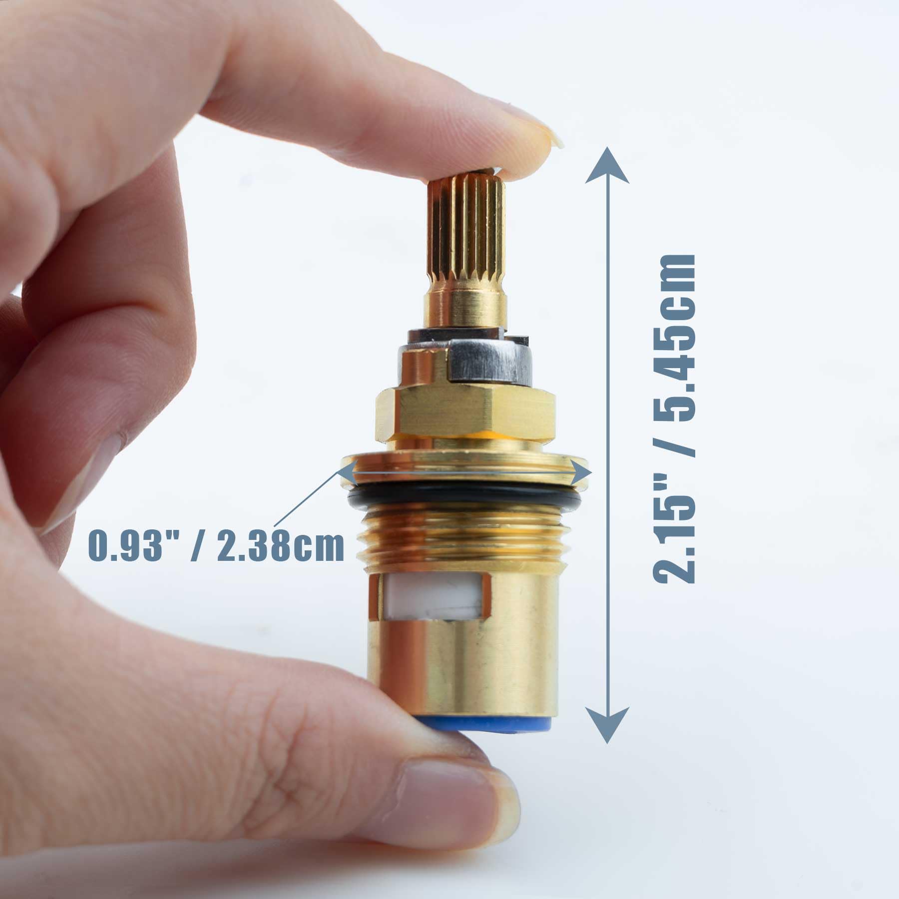Shower Faucet Cartridge Fit Kohler Shower Valve Cartridge Replacement, Ceramic Valve Cartridge Compatible with Gp77006-Rp 2-Handle Faucet, Cold