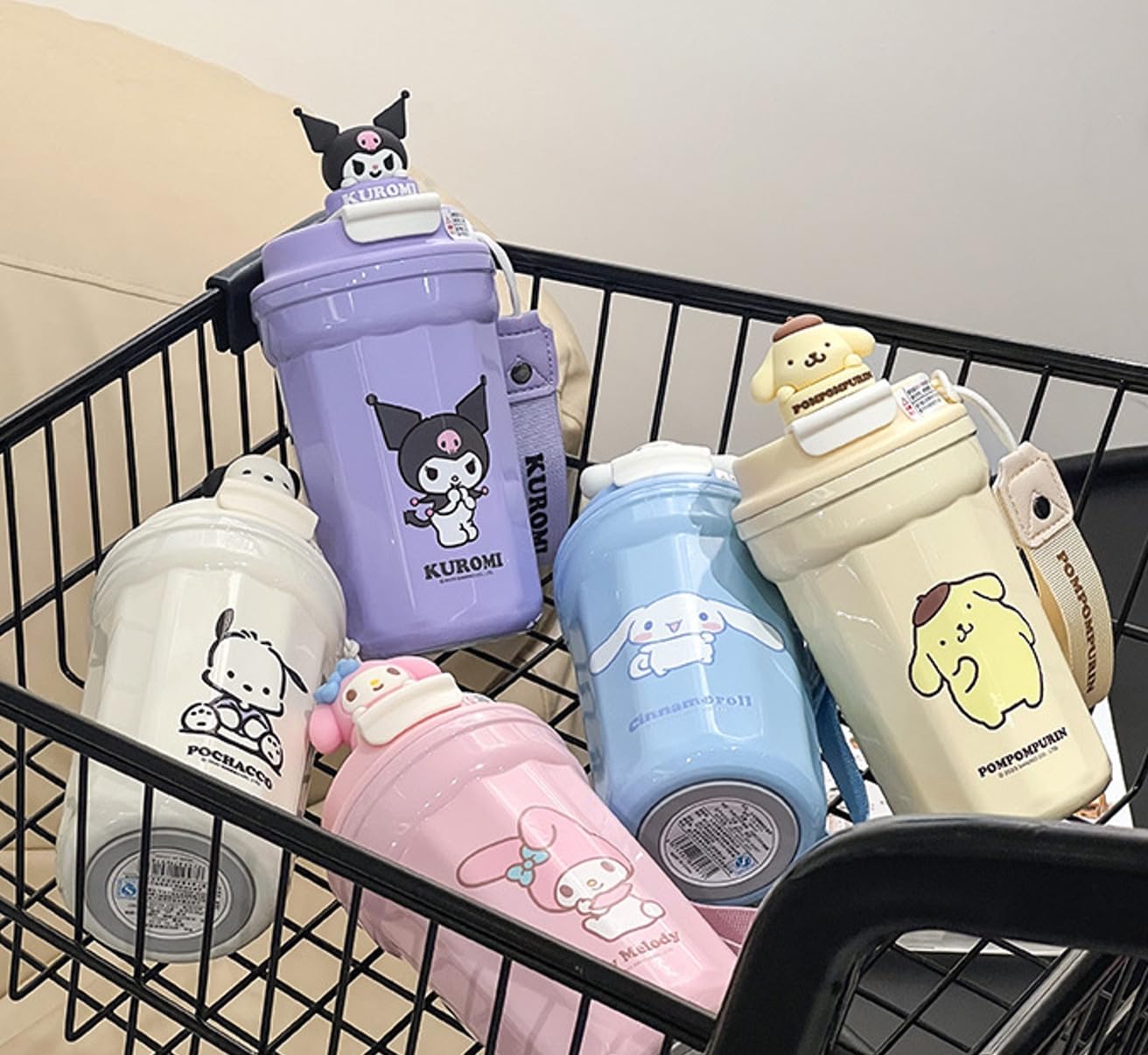 Everyday Delights Kuromi Tumbler with Cover & Strap 480ml