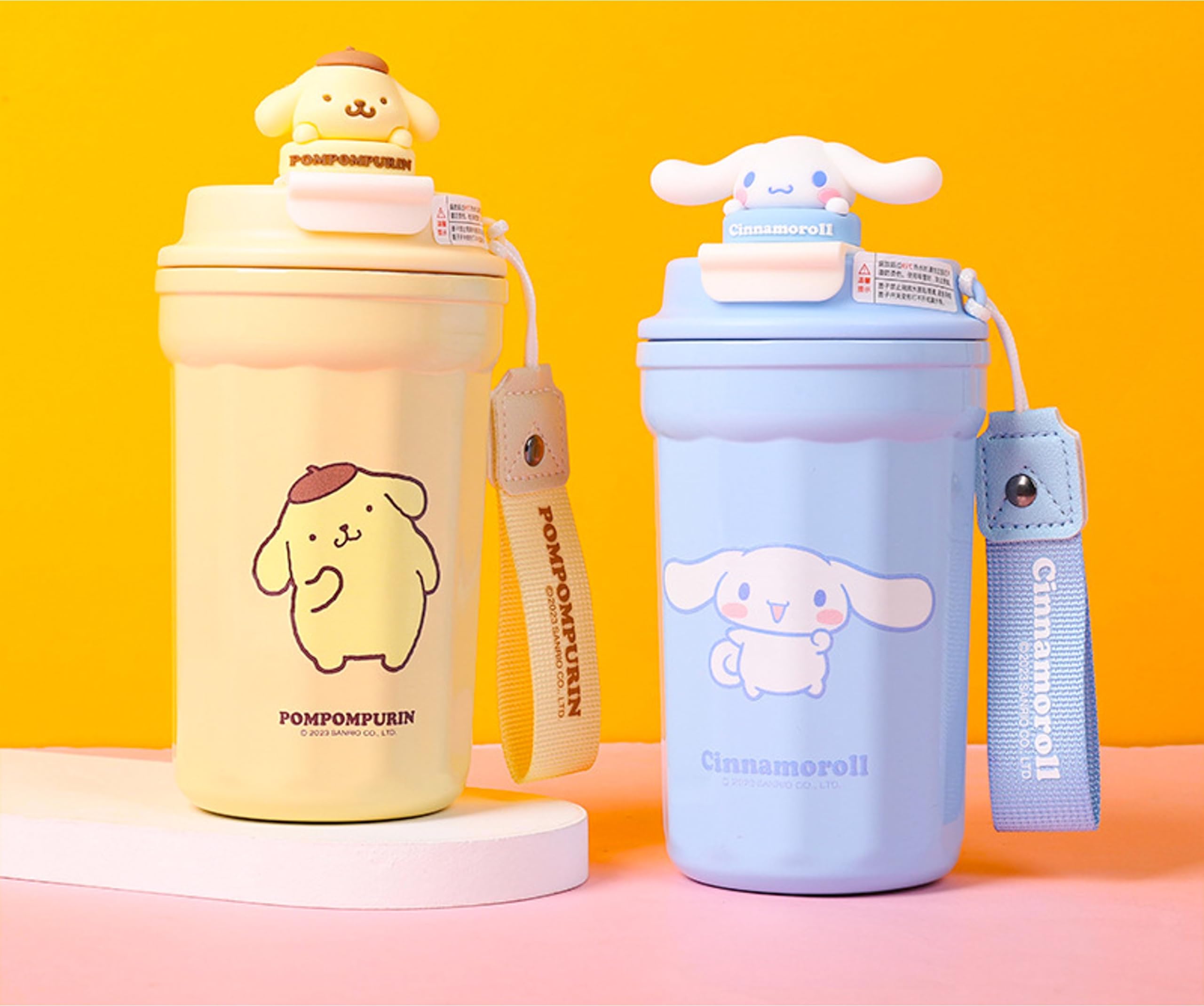 Everyday Delights Cinnamoroll Puppy Tumbler with Cover & Strap 480ml