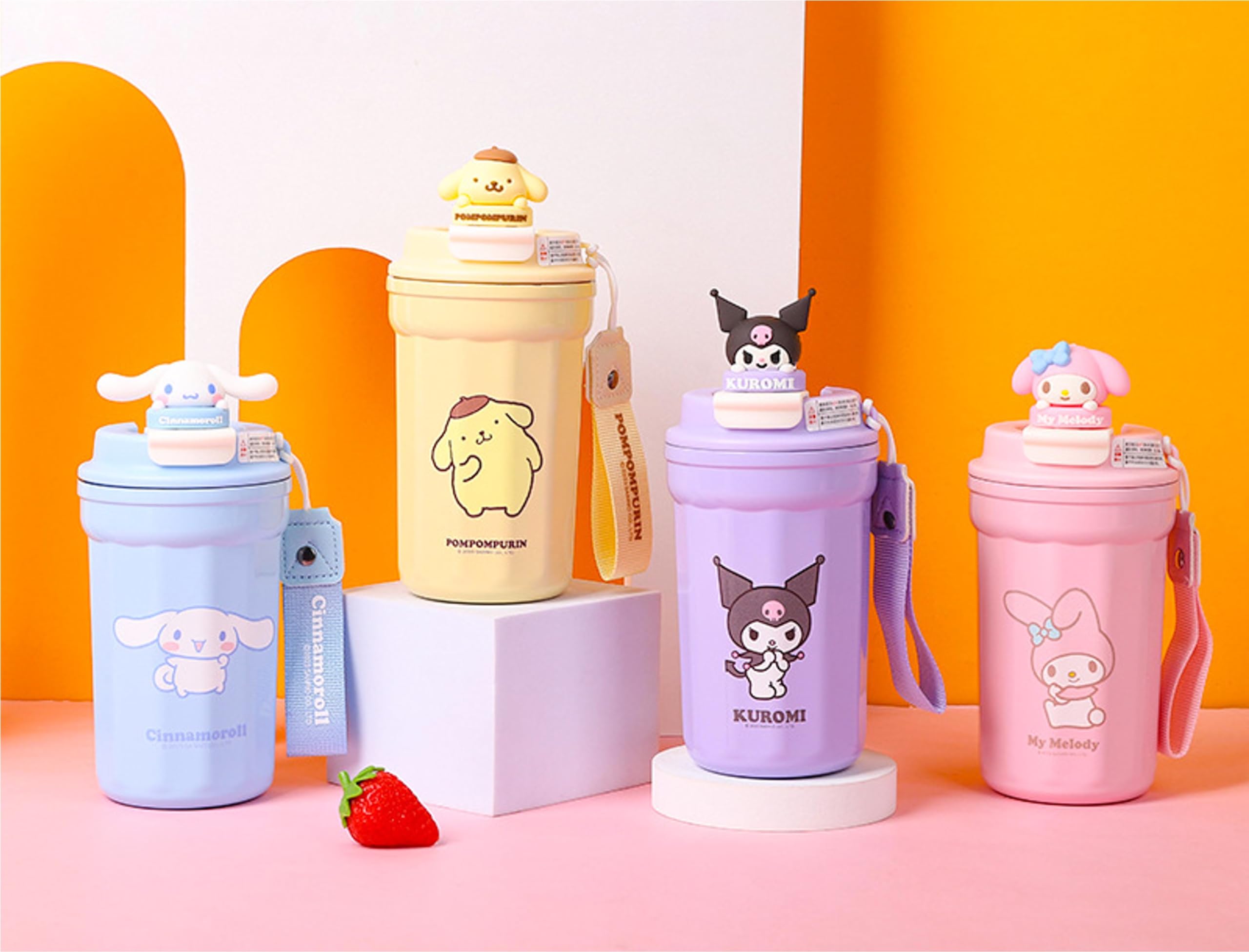 Everyday Delights Cinnamoroll Puppy Tumbler with Cover & Strap 480ml