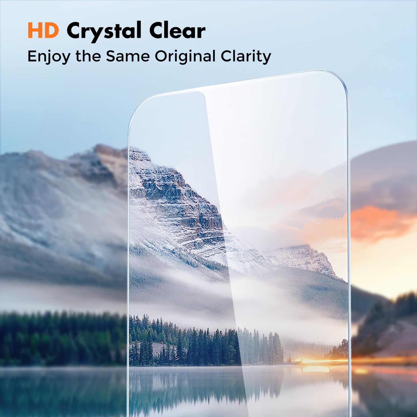 UNBREAKcable 3-Pack Screen Protector for iPhone 15, Double Shatterproof Tempered Glass [Easy Installation Frame] [9H Hardness] [99.99% HD Clear] [Case Friendly] for iPhone 6.1 inch