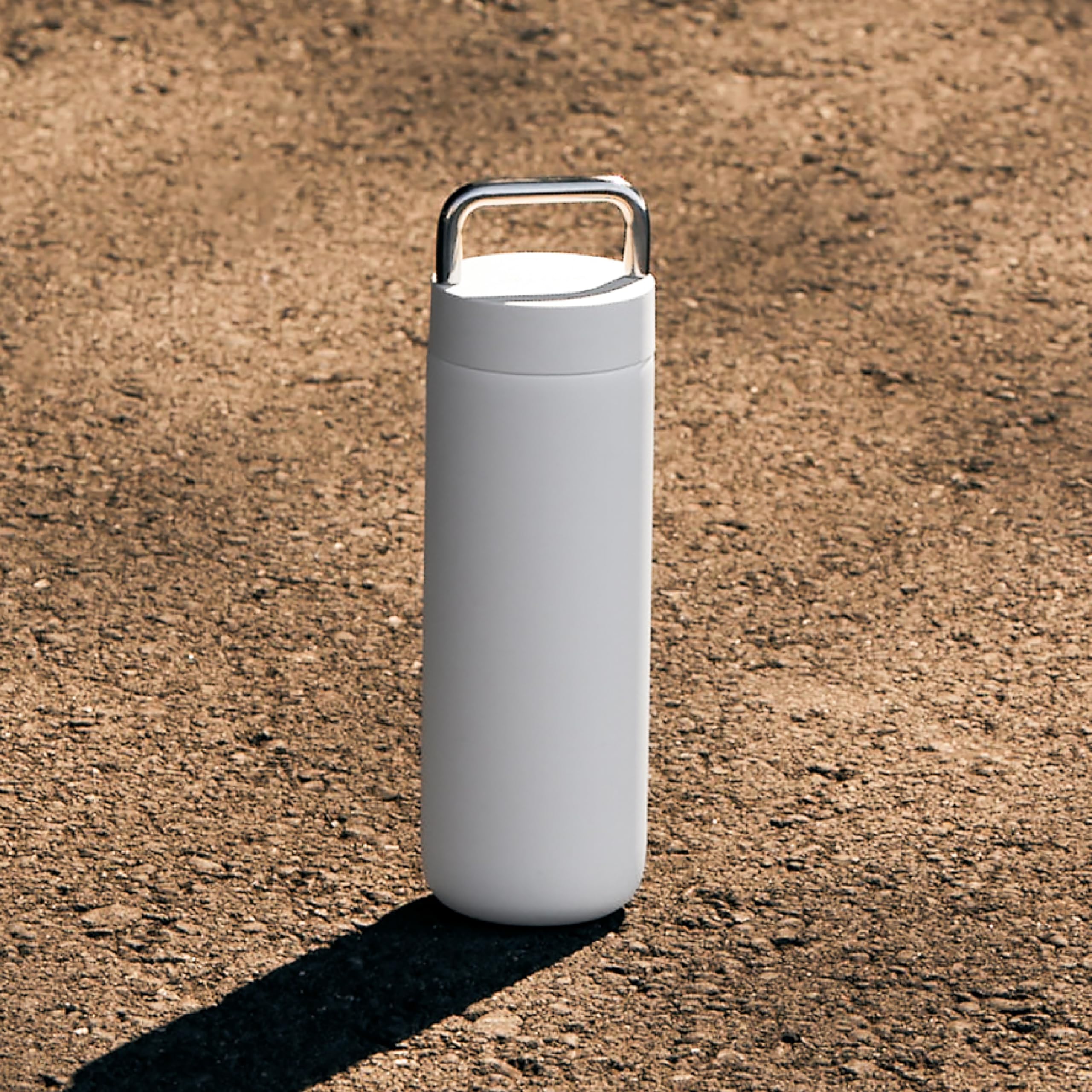 Fellow 20 oz Carter Carry Vacuum Insulated Tumbler for Water, Tea, Coffee, Smoothies, & more - Stainless Steel - Keeps Heat for 12 Hours/Stays Cold for 24 Hours-Leak-Proof Seal-Slim Width-Matte White