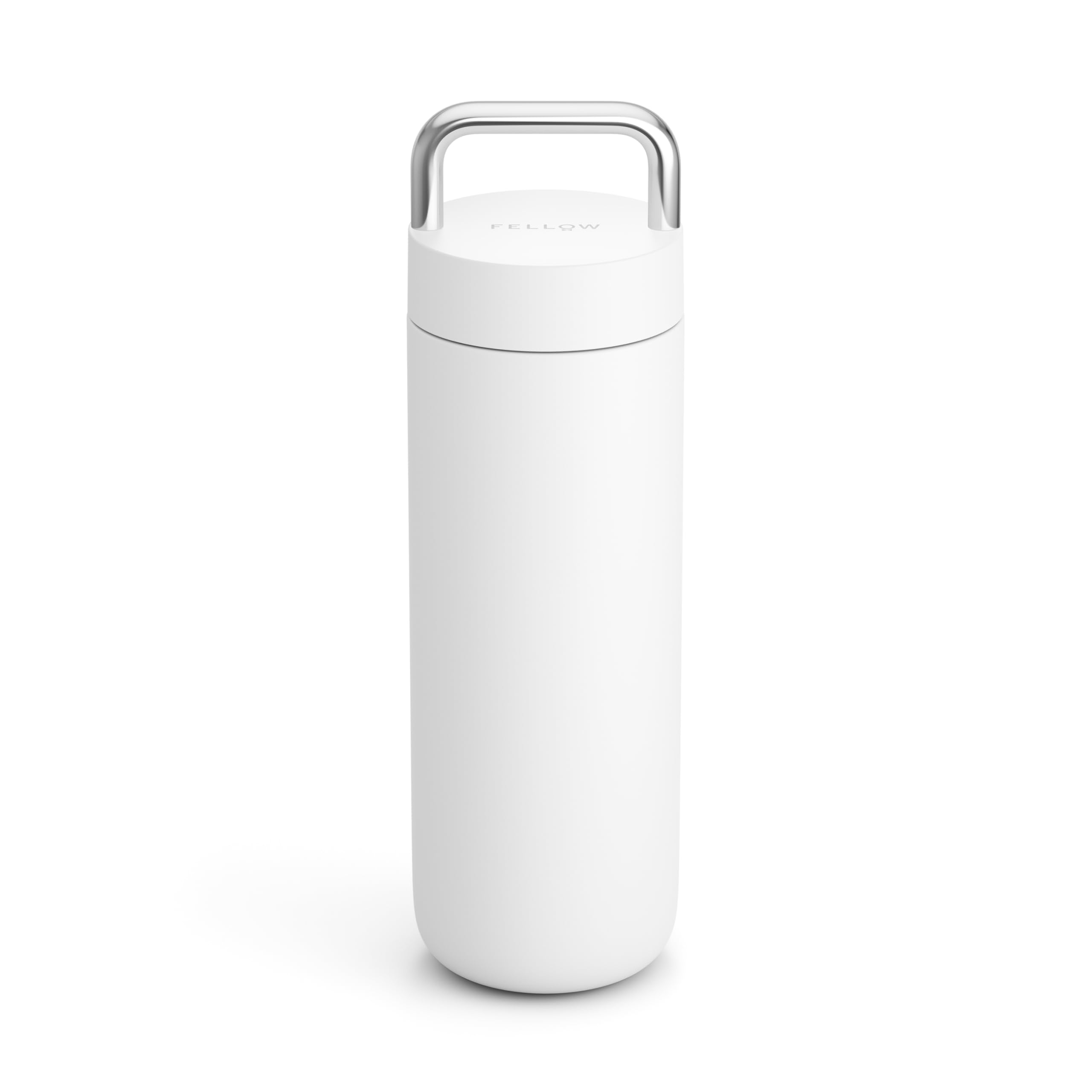 Fellow 20 oz Carter Carry Vacuum Insulated Tumbler for Water, Tea, Coffee, Smoothies, & more - Stainless Steel - Keeps Heat for 12 Hours/Stays Cold for 24 Hours-Leak-Proof Seal-Slim Width-Matte White