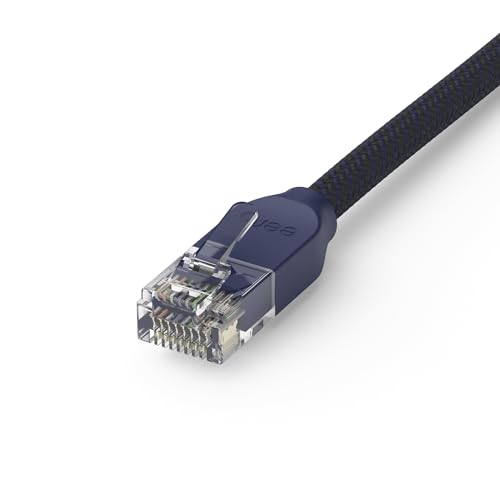 Amazon eero CAT6a Ethernet cable - Supports 10 gigabit+ speeds, 3 foot, 1-pack, Midnight Blue