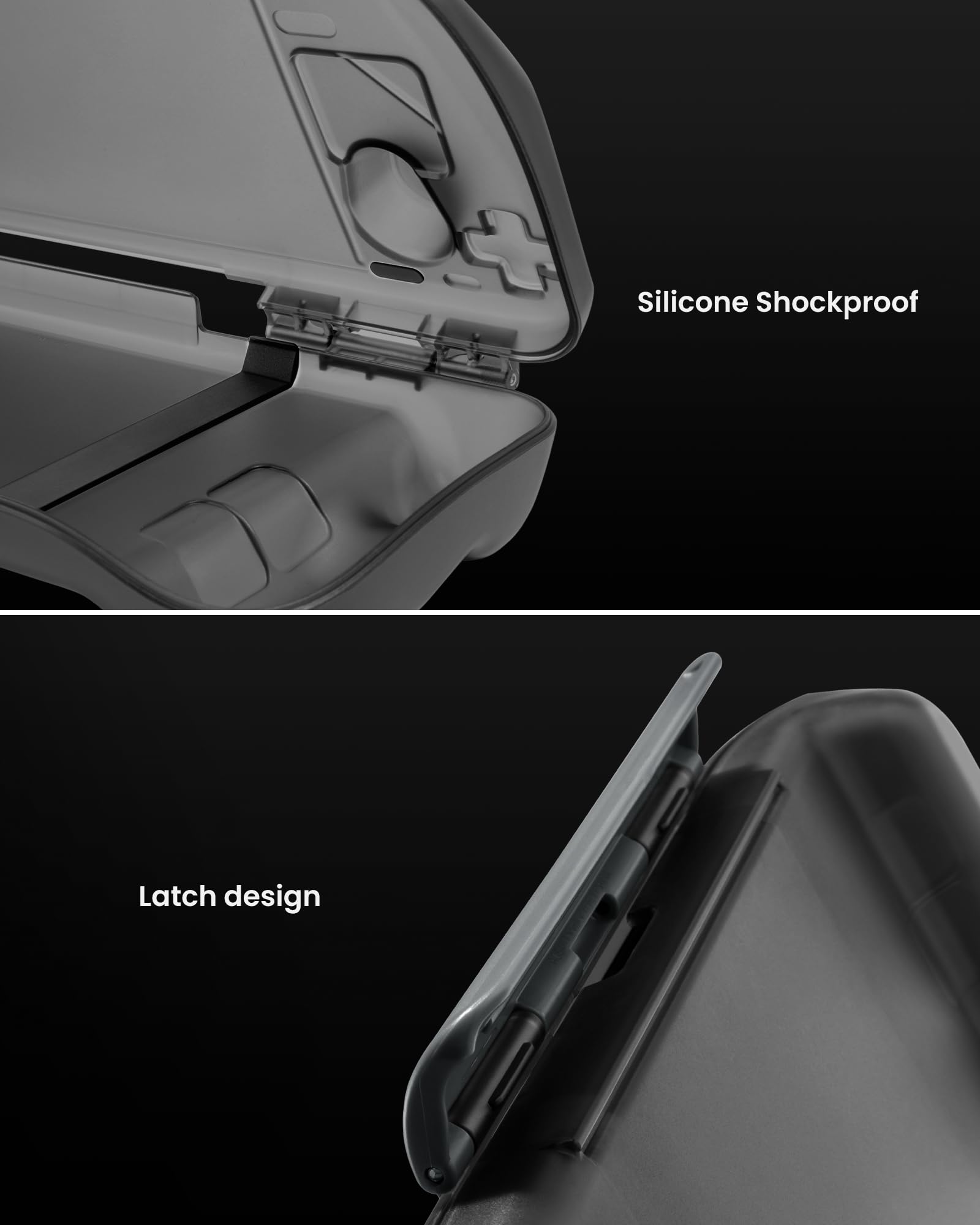 tomtoc Armor Case for Steam Deck/OLED, Steam Deck Hard Shell, Slim Portable Travel Carry Case, Shock-proof, Charging Convenience, with Military Grade Protection, Protective Cover