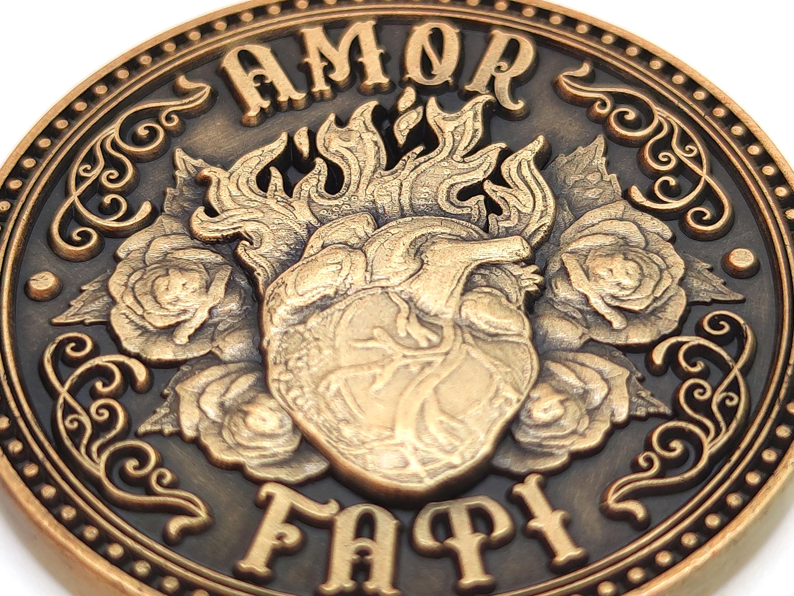 ASVP Shop Amor Fati Coin - Stoic Coin - Challenge Coin for Daily Stoic Practice