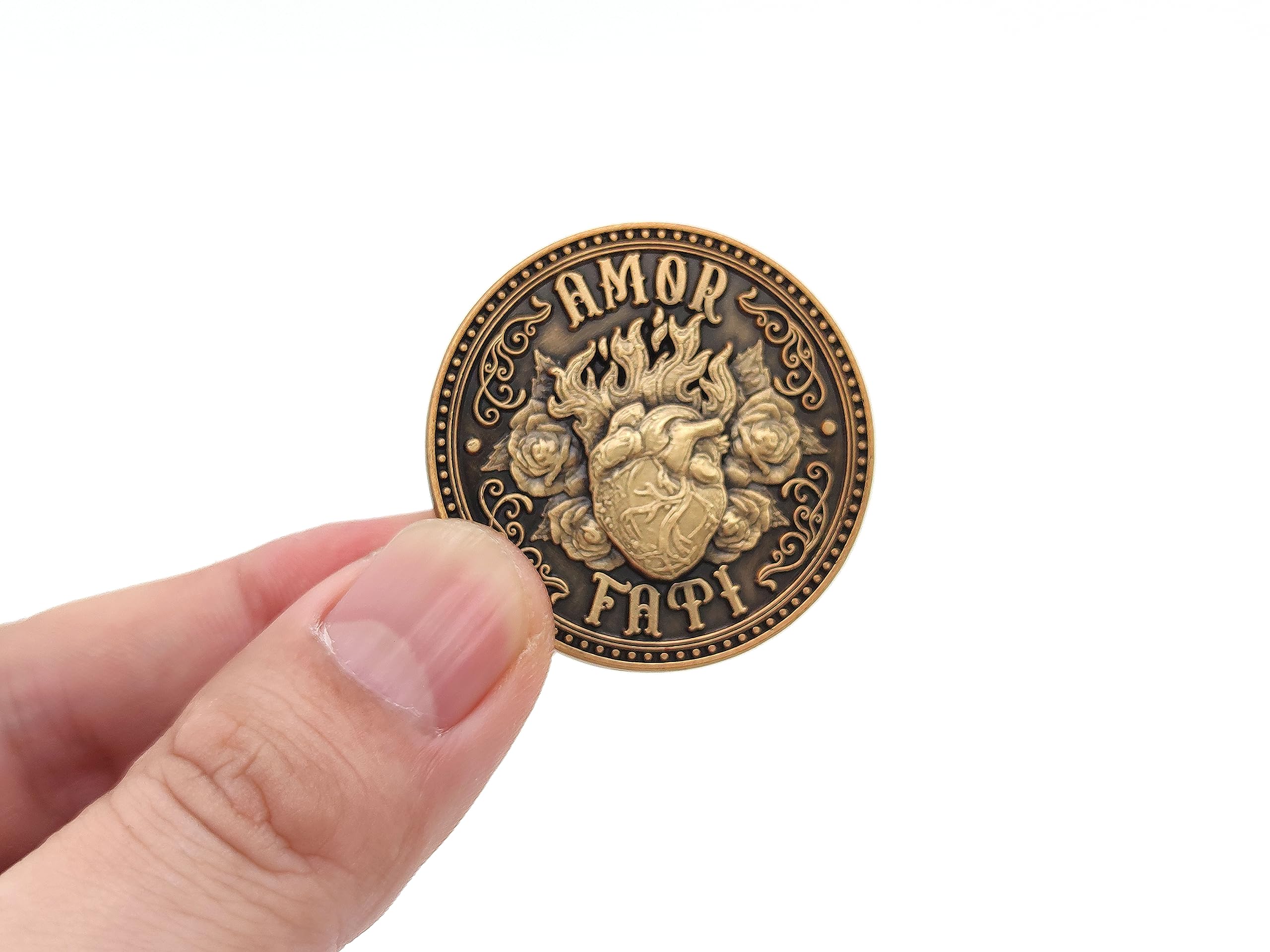 ASVP Shop Amor Fati Coin - Stoic Coin - Challenge Coin for Daily Stoic Practice