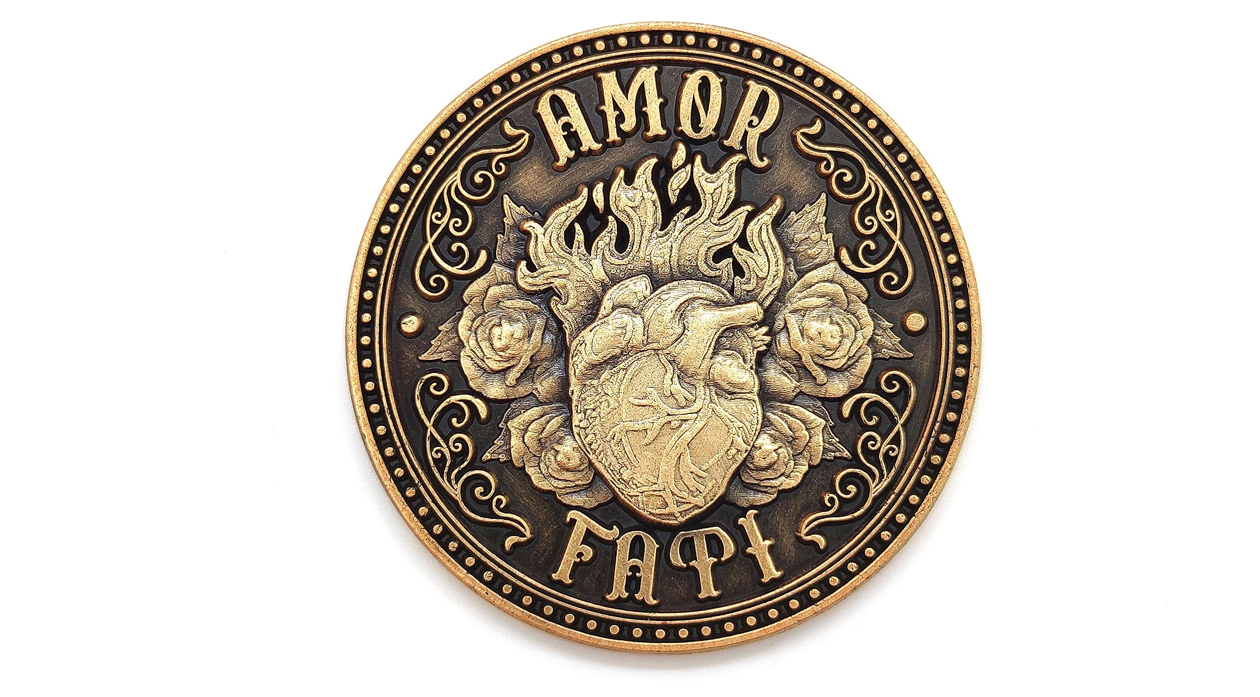 ASVP Shop Amor Fati Coin - Stoic Coin - Challenge Coin for Daily Stoic Practice