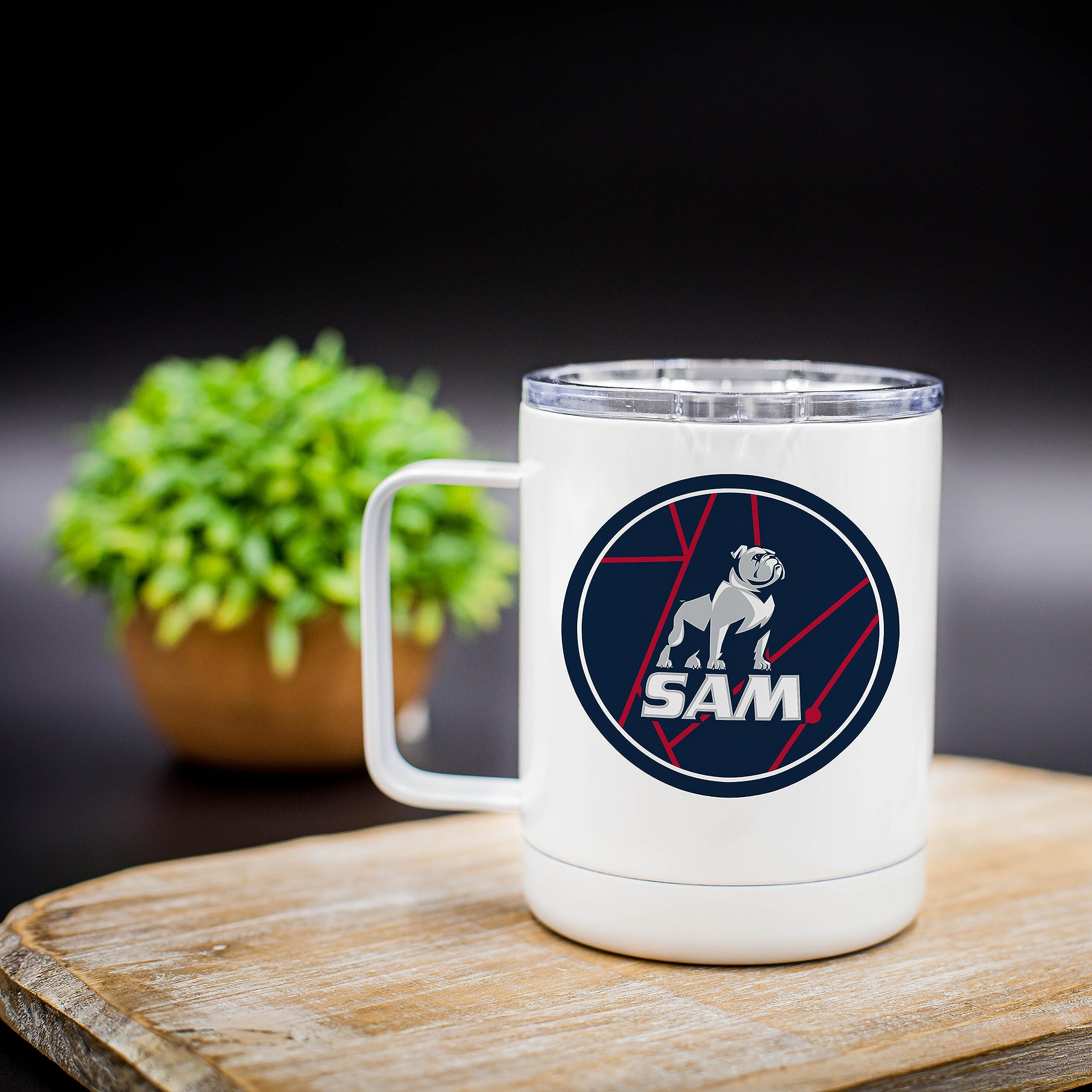 greeklife.store Samford University Stainless Steel Travel Mug Tumbler 13 OZ with Lid, Coffee Mug (Samford University #11)