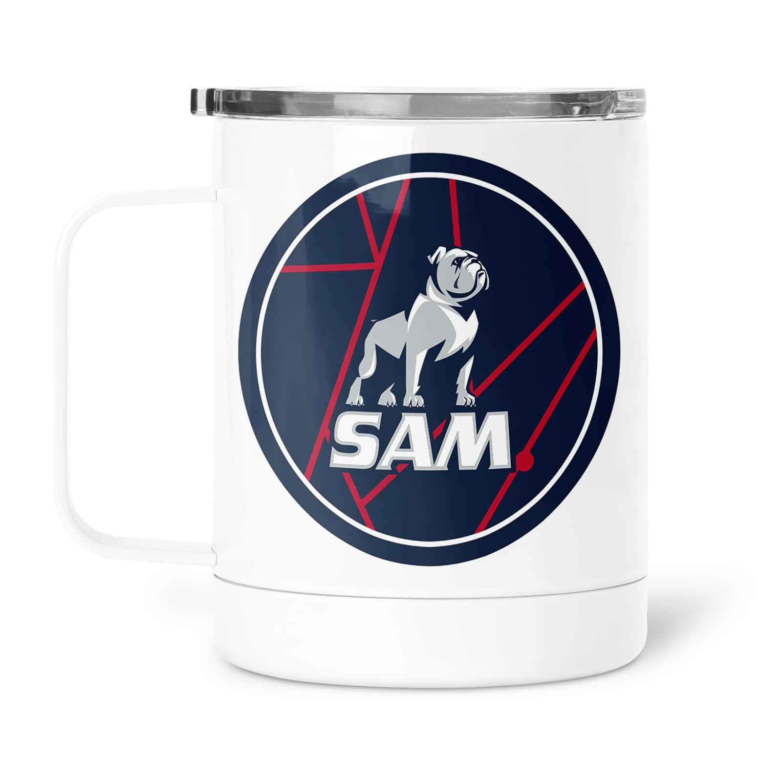 greeklife.store Samford University Stainless Steel Travel Mug Tumbler 13 OZ with Lid, Coffee Mug (Samford University #11)