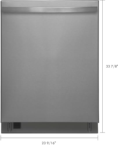 Kenmore 24" Built-In Stainless Steel Tub Dishwasher with EasyFlex 3rd Rack, SmartWash, UltraWash Plus, TurboDry, Adjustable Rack, Energy Star Certified, Fingerprint Resistant Stainless Steel