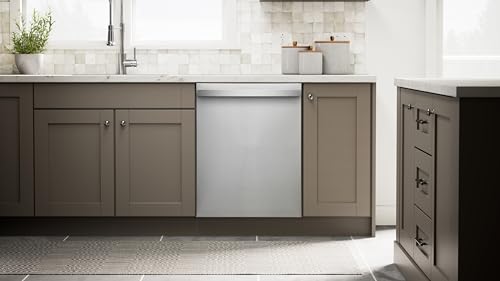 Kenmore 24" Built-In Stainless Steel Tub Dishwasher with EasyFlex 3rd Rack, SmartWash, UltraWash Plus, TurboDry, Adjustable Rack, Energy Star Certified, Fingerprint Resistant Stainless Steel