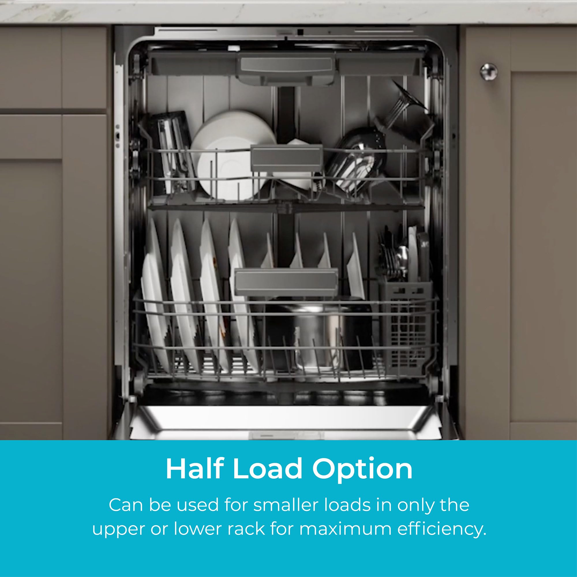 Kenmore 24" Built-In Stainless Steel Tub Dishwasher with SmartWash, UltraWash, SmartDry Plus, MoreSpace Adjustable Rack, Energy Star Certified, Fingerprint Resistant Stainless Steel