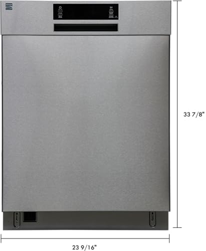 Kenmore 24" Built-In Stainless Steel Tub Dishwasher with SmartWash, Smart Dry, and MoreSpace Adjustable Rack, Energy Star Certified, Fingerprint Resistant Stainless Steel