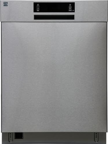 Kenmore 24" Built-In Stainless Steel Tub Dishwasher with SmartWash, Smart Dry, and MoreSpace Adjustable Rack, Energy Star Certified, Fingerprint Resistant Stainless Steel