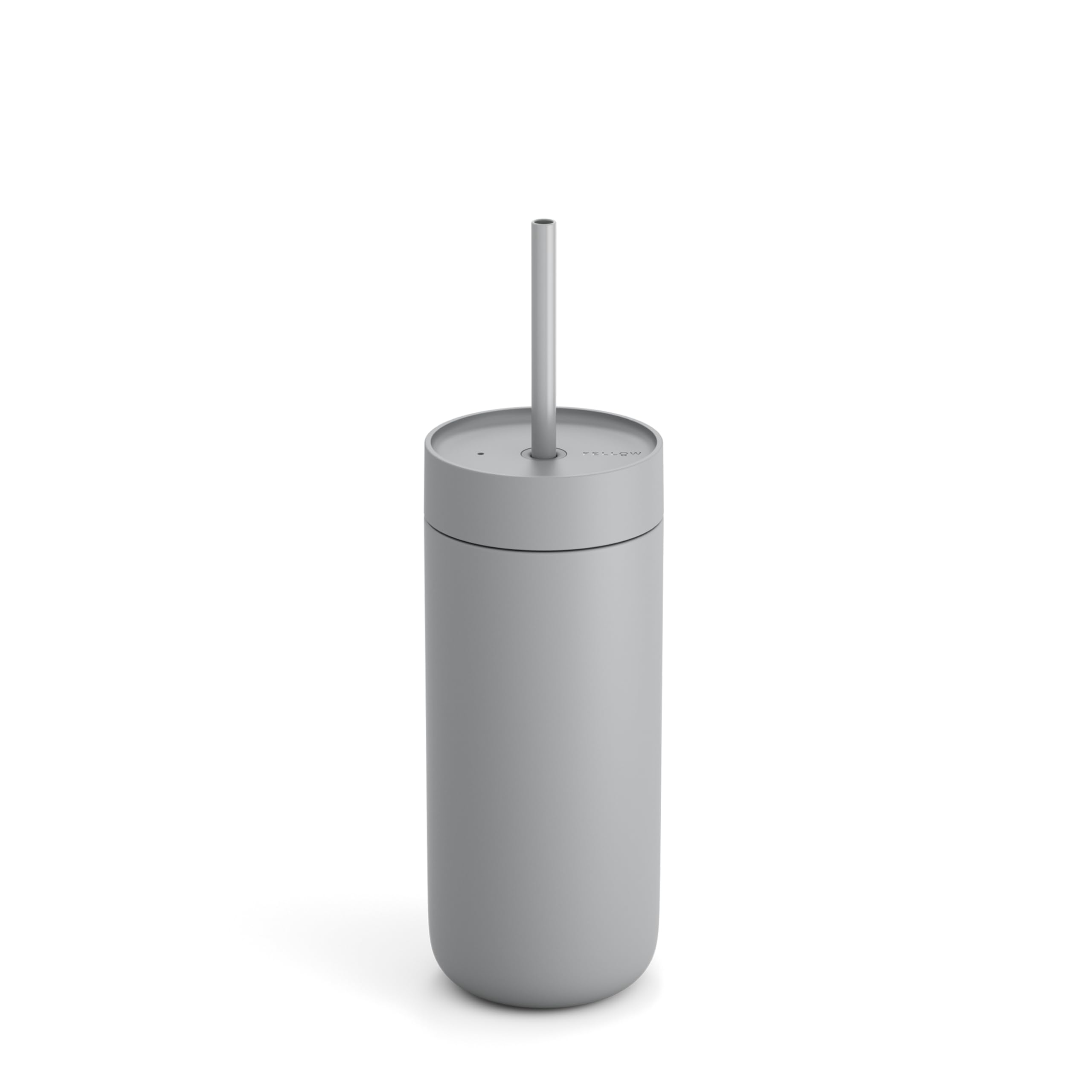 Fellow 20 oz Carter Cold Water Bottle for Water, Iced Tea, Coffee, Smoothies, Iced Coffee & more - Stainless Steel Vacuum-Insulated Iced Coffee tumbler with Spill Resistant lid and straw - Matte Grey