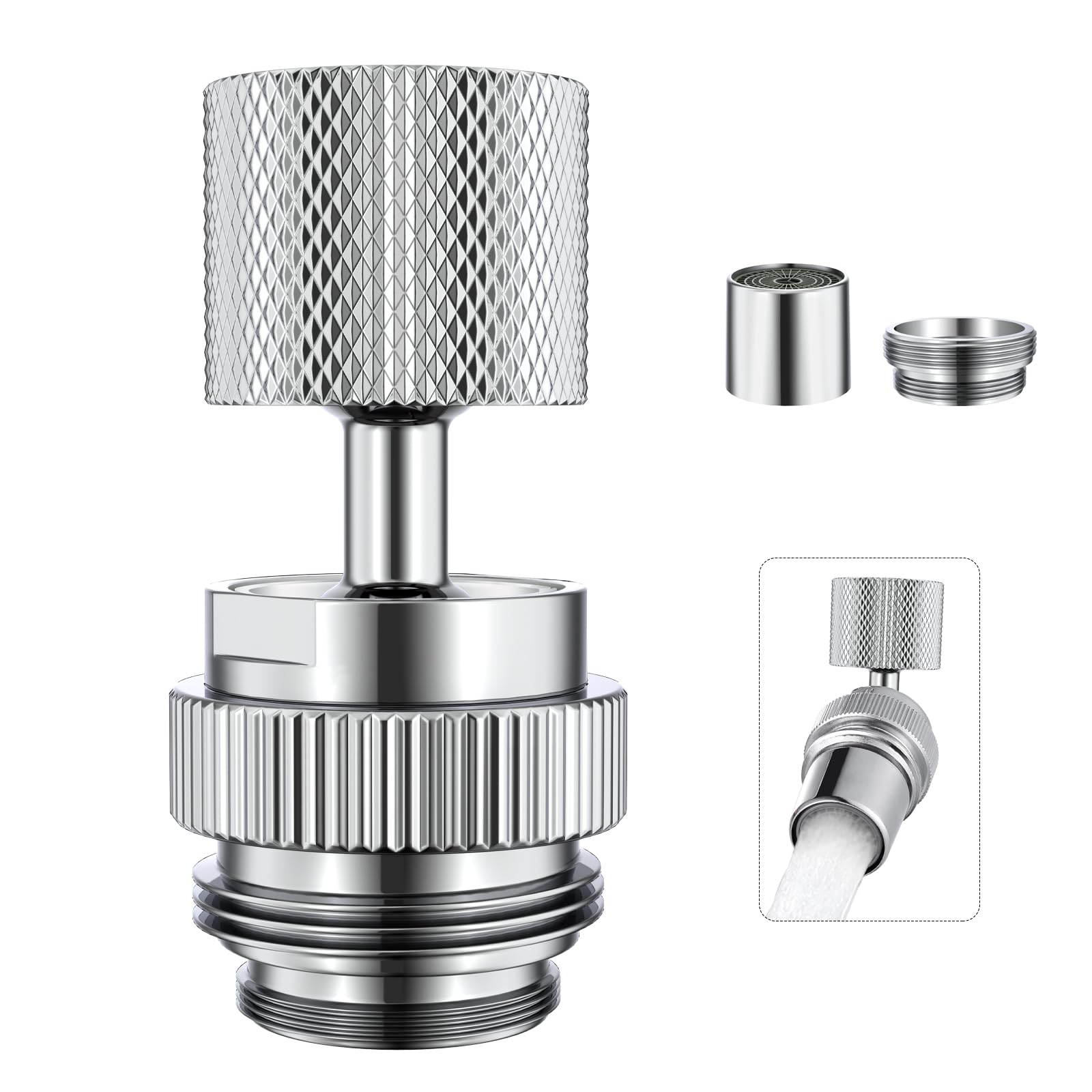 Faucet Adapter - Sink to Hose - Male to Female - Multi-Purpose