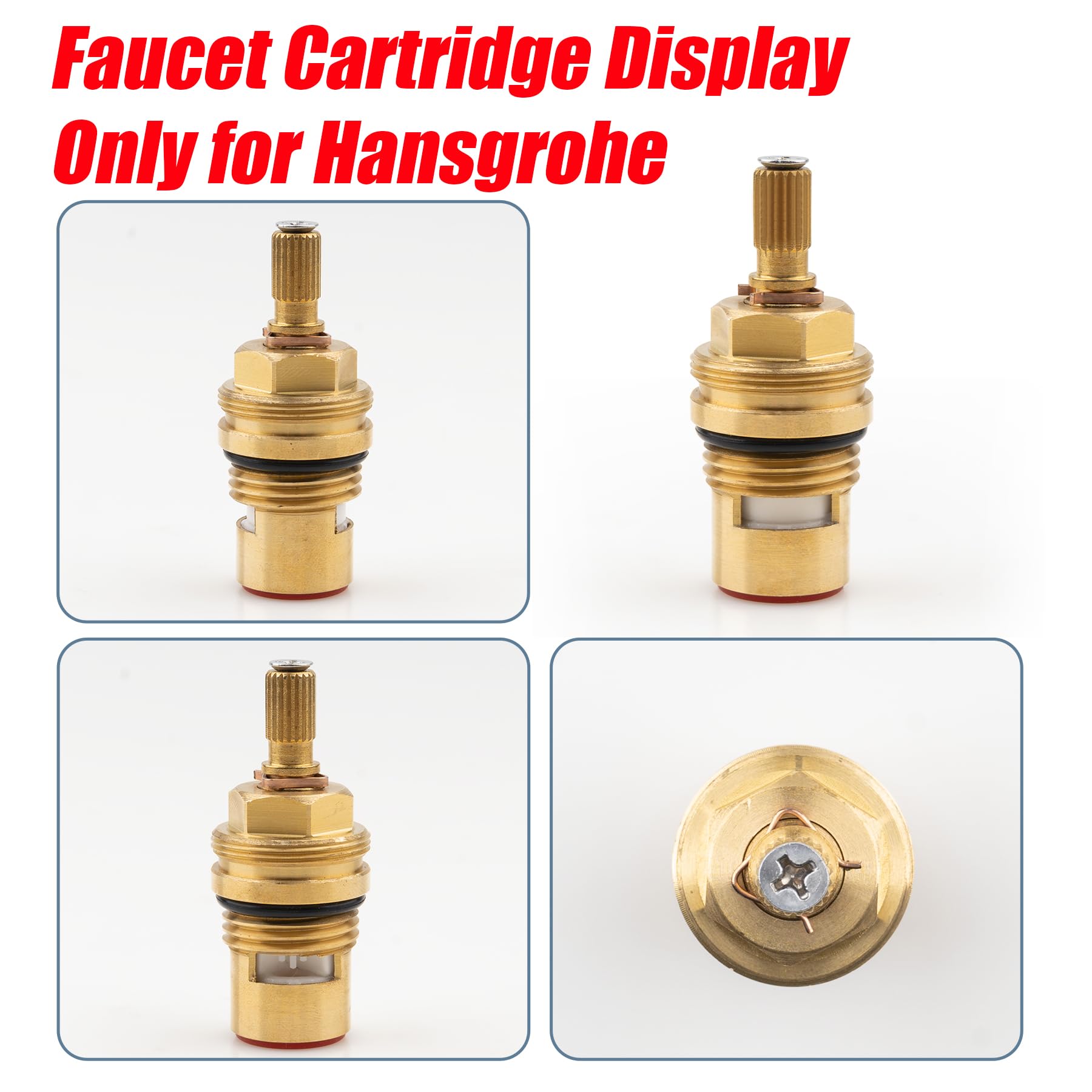 Faucet Cartridges for hansgrohe Hot Widespread Faucet Cartridge 1-inch Spare Part in 94009000