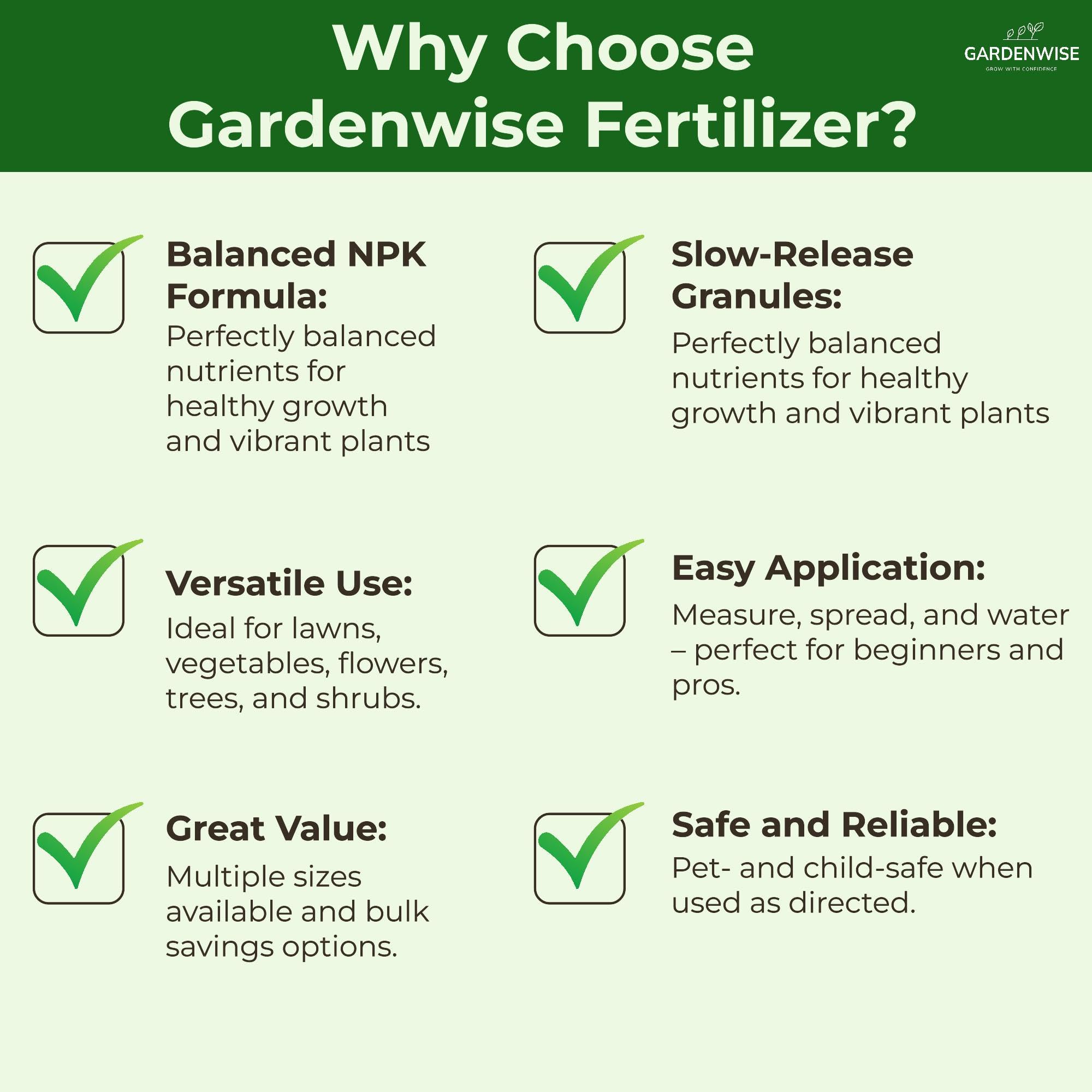 10-10-10 Plant Fertilizer Slow Release β 10 10 10 All Purpose Granular Garden Fertilizer for Fruit Trees, Evergreens, Vegetables, Arborvitae, Fig Trees, Shrubs, Pines, Oaks, Flowers (1 Quart)