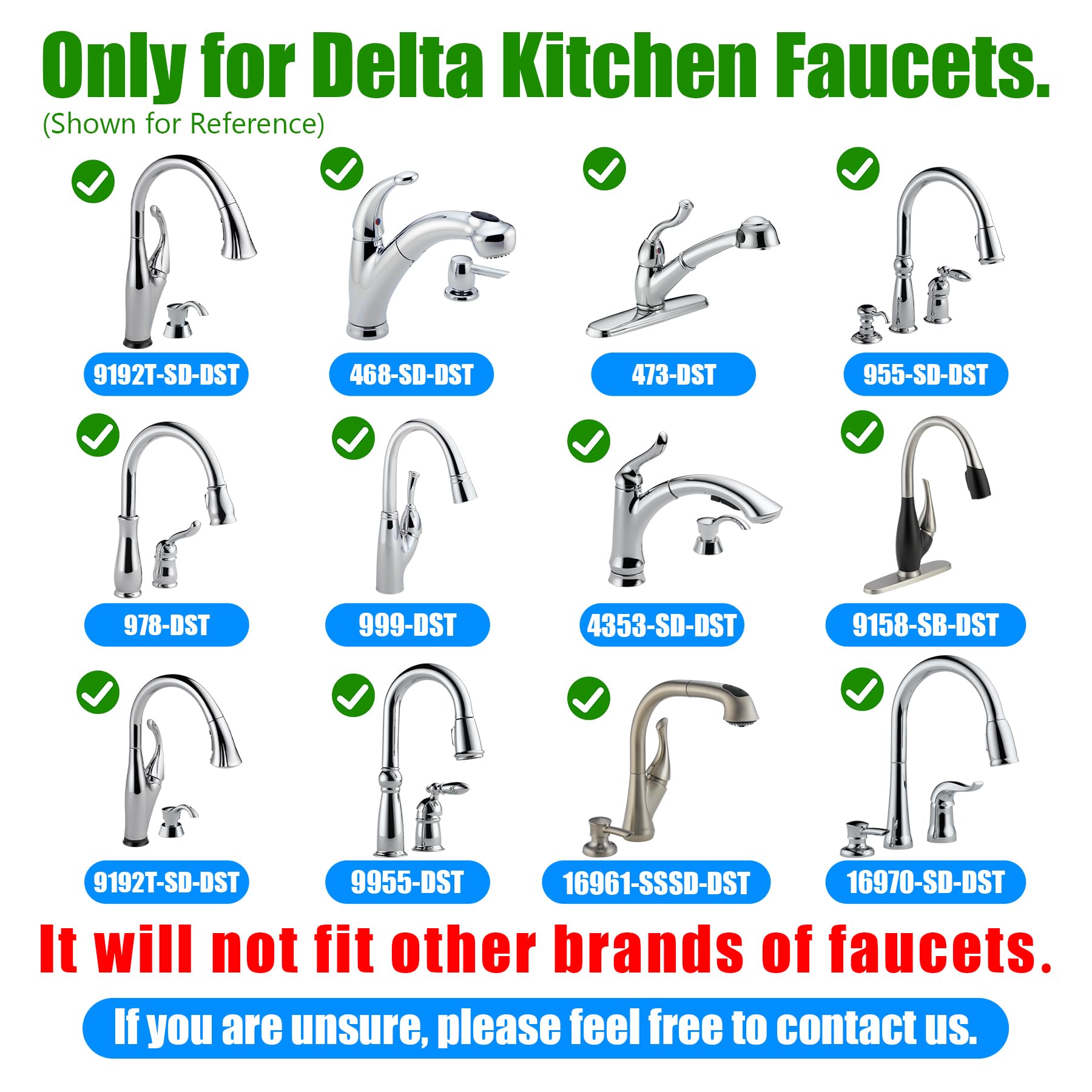 Replacement Spray Hose for Delta RP50390 RP62057 RP74608 Pull Out and Pull Down Kitchen Faucet Hose Replacement Parts