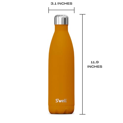 S'well Stainless Steel Water Bottle, 25oz, Golden Hour, Triple Layered Vacuum Insulated Containers Keeps Drinks Cold for 48 Hours and Hot for 24, BPA Free, Perfect for On the Go