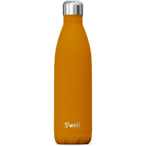 S'well Stainless Steel Water Bottle, 25oz, Golden Hour, Triple Layered Vacuum Insulated Containers Keeps Drinks Cold for 48 Hours and Hot for 24, BPA Free, Perfect for On the Go