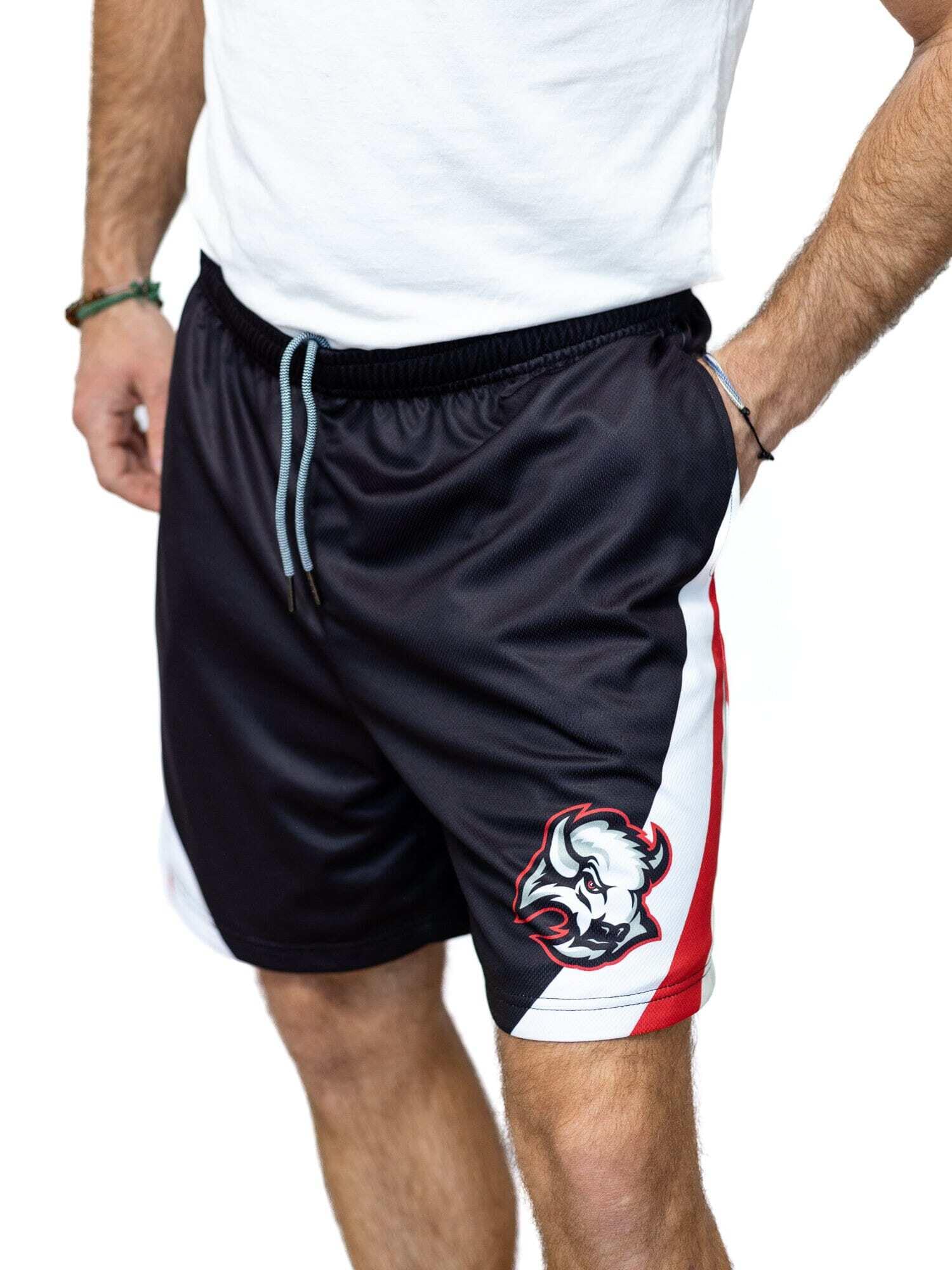 Buffalo Sabres Goathead Alternate Hockey Shorts Black Polyester XXL