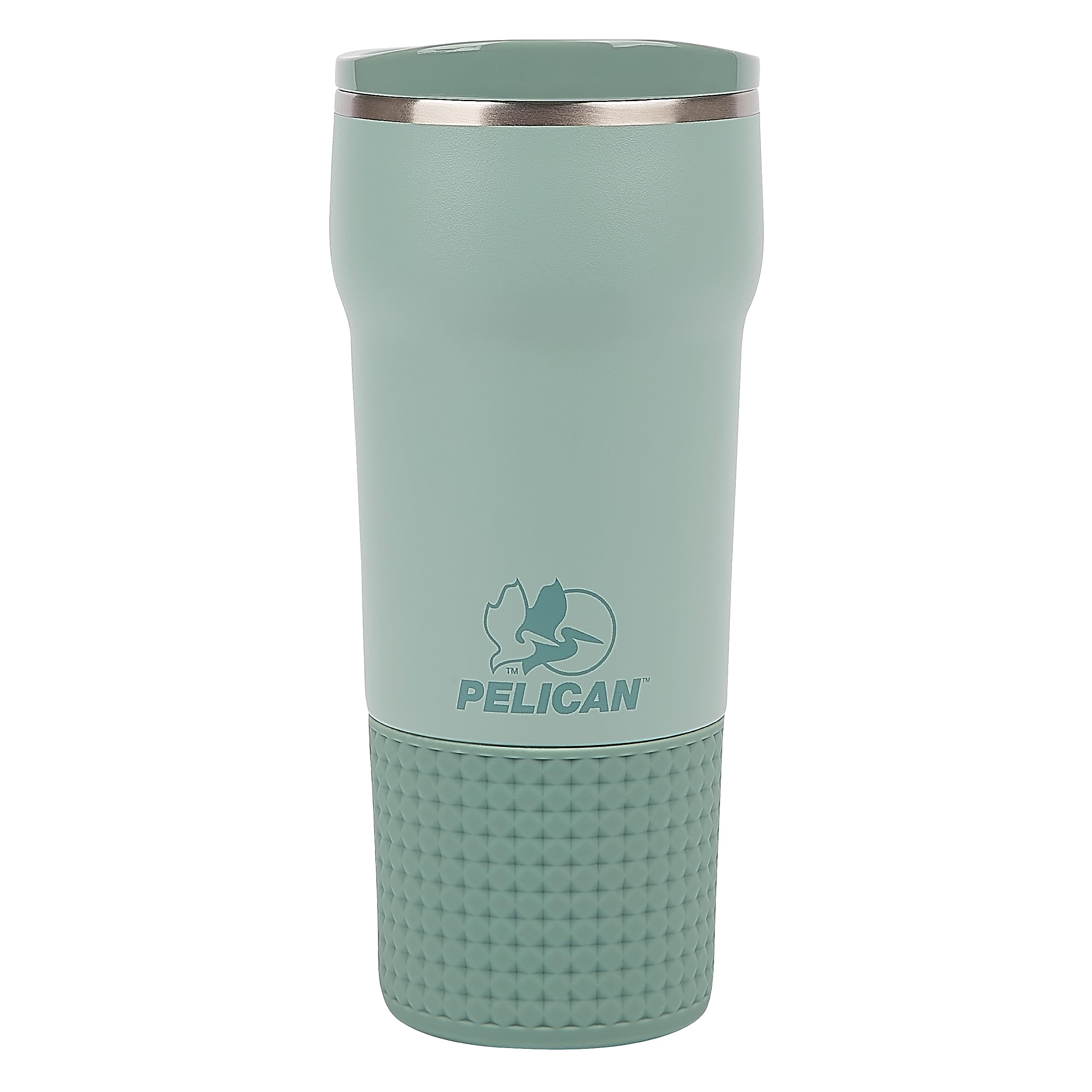 Pelican Hydration Pelican Cascade™ 22 oz Vacuum Insulated Tumbler - Recycled Stainless Steel Double Wall Travel with Dual Lid, Powder Coated Insulated Coffee Mug For Hot Cold Drinks, Sage