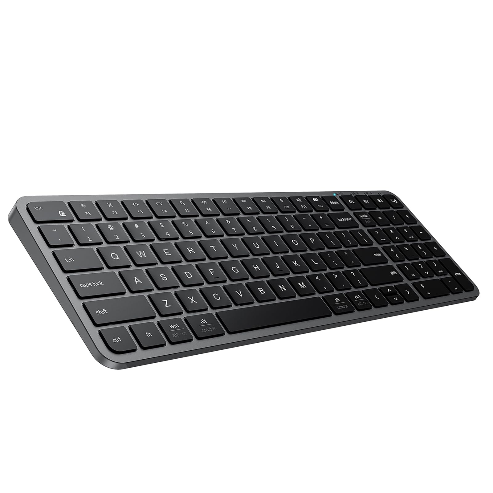 iClever BK20 Bluetooth Keyboard, with Numeric Keypad, Multi-Device Rechargeable and Stable Connection Compact Size Wireless Keyboard for MacBook, Laptop, iPad, Tablet, Windows