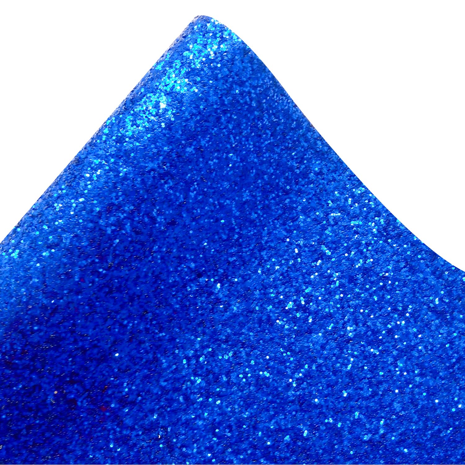 Greatdiy Sparkly Royal Blue Chunky Glitter Fabric Roll 12 x 52 inch Shiny Solid Color Independence Day Faux Leather for Making Earrings Bows Crafts (16013#34)