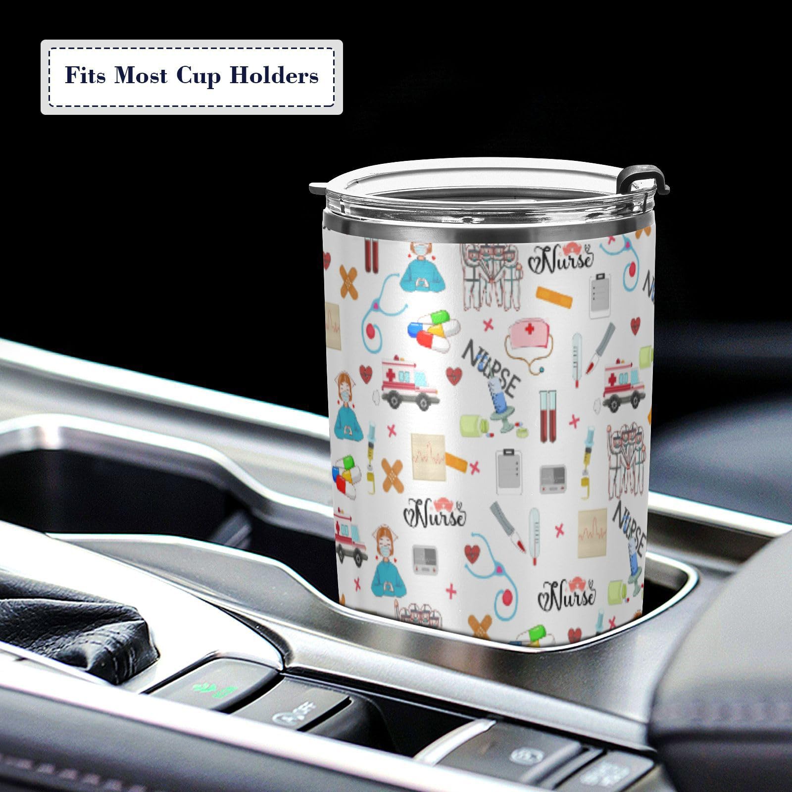 JUDIAN Nurse Tumblers - 20oz Coffee Travel Mug Gifts for Women