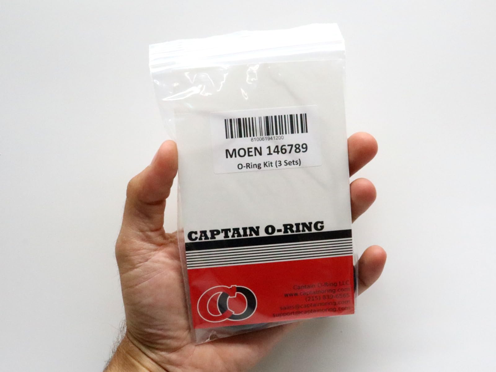 Captain O-Ring – Replacement 146789 O-Rings for Specific Moen Single-Handle Lever Kitchen Faucets (3 Sets, 6 orings)