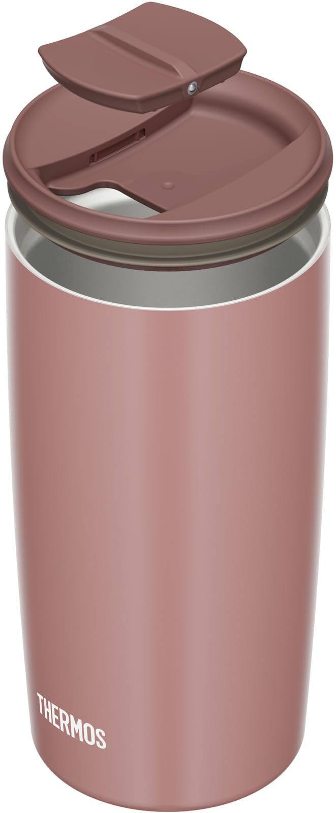 Thermos JDP-501 MBW Vacuum Insulated Tumbler with Lid, 16.9 fl oz (500 ml), Milk Brown