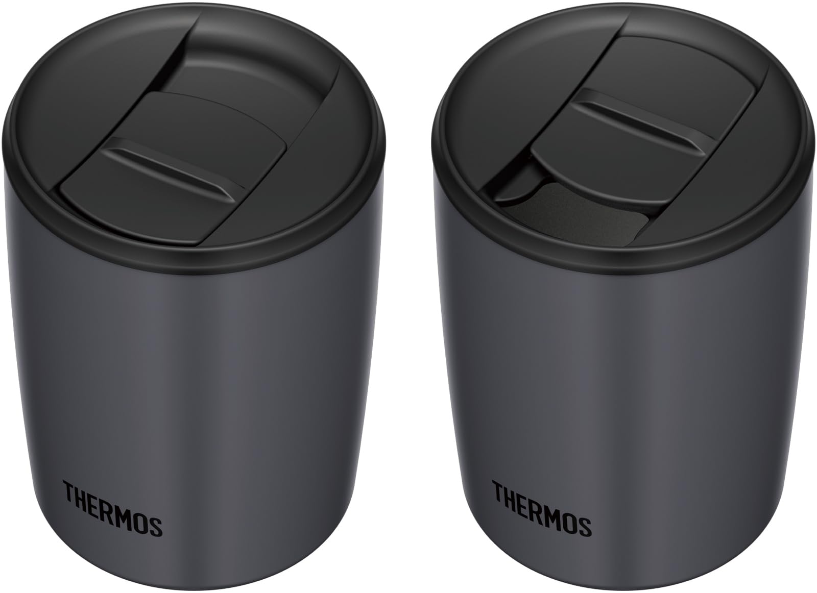 Thermos JDP-301 DGY Vacuum Insulated Tumbler with Lid, 10.1 fl oz (300 ml), Dark Gray