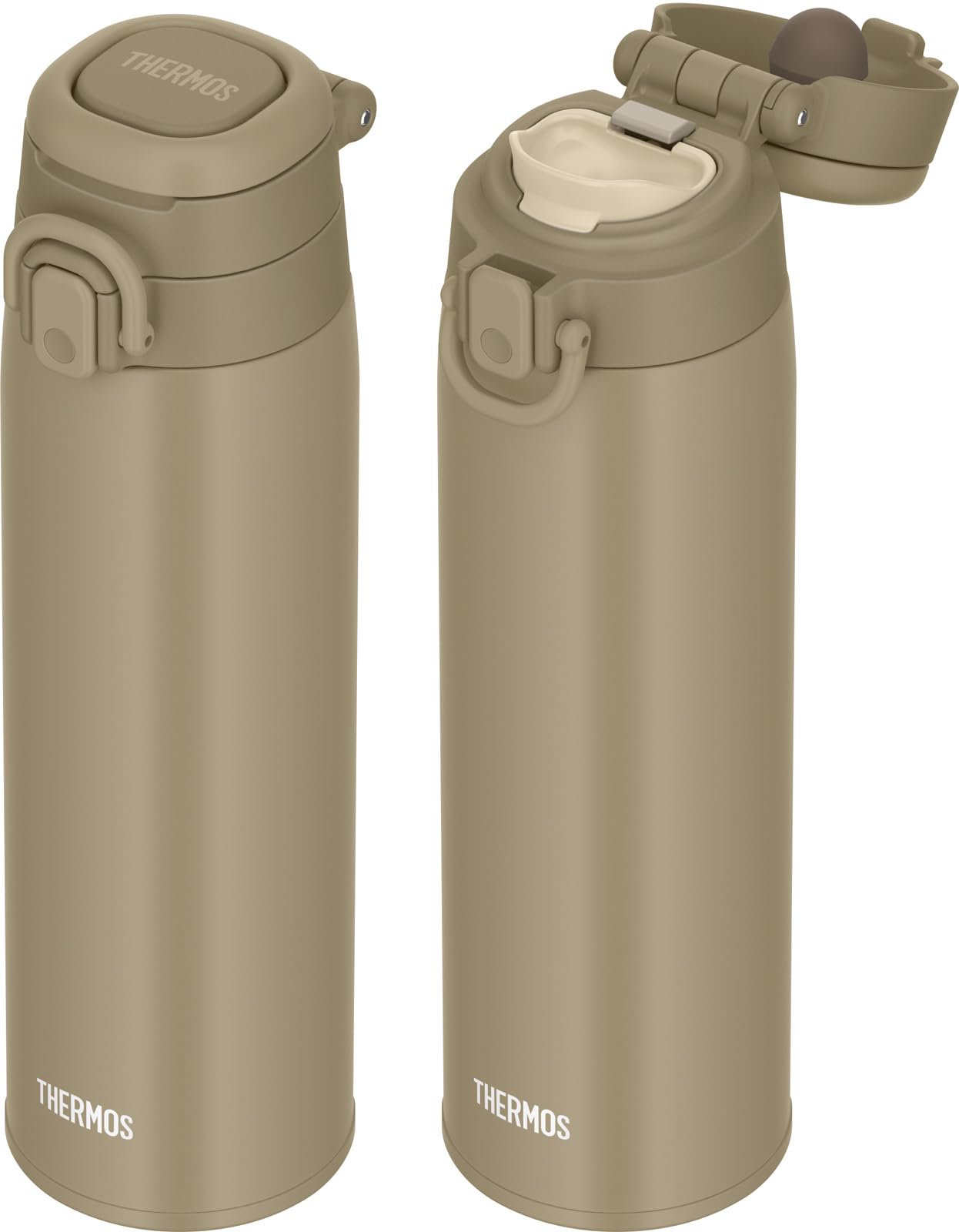 Thermos JOS-750 BE Vacuum Insulated Portable Mug with Carry Loop 25.5 fl oz (750 ml), Beige