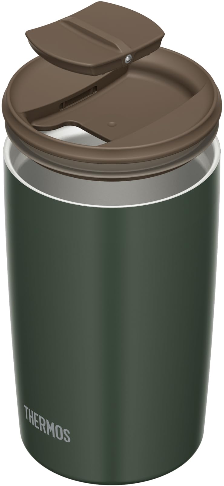Thermos JDP-401 FG Vacuum Insulated Tumbler with Lid, 13.5 fl oz (400 ml), Forest Green