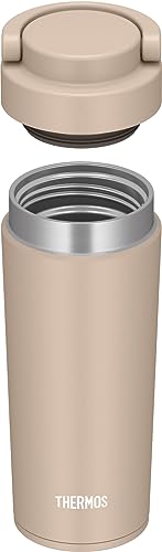 Thermos JOV-420 CL Vacuum Insulated Portable Tumbler with Carry Handle, 14.2 fl oz (420 ml), Cafe Latte