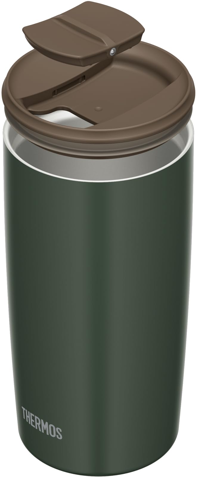 Thermos JDP-501 FG Vacuum Insulated Tumbler with Lid, 16.9 fl oz (500 ml), Forest Green