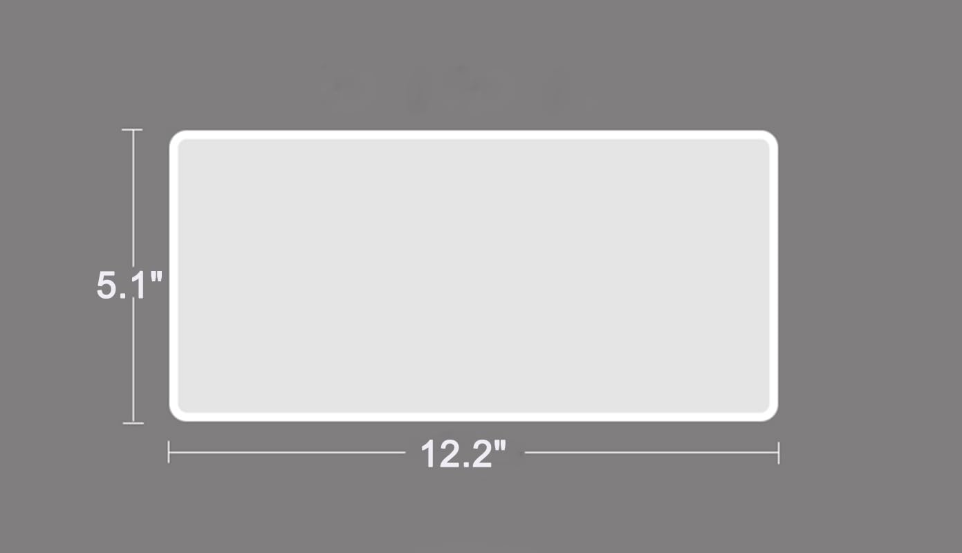 12.2" x 5.1" Universal Silicone Keyboard Protector Cover Skin for 13.3" 14" Laptop Notebook Keyboard (Without Numeric Keypad Keyboard), Ultra Thin Waterproof Dustproof Keyboard Protector Skin - Pink