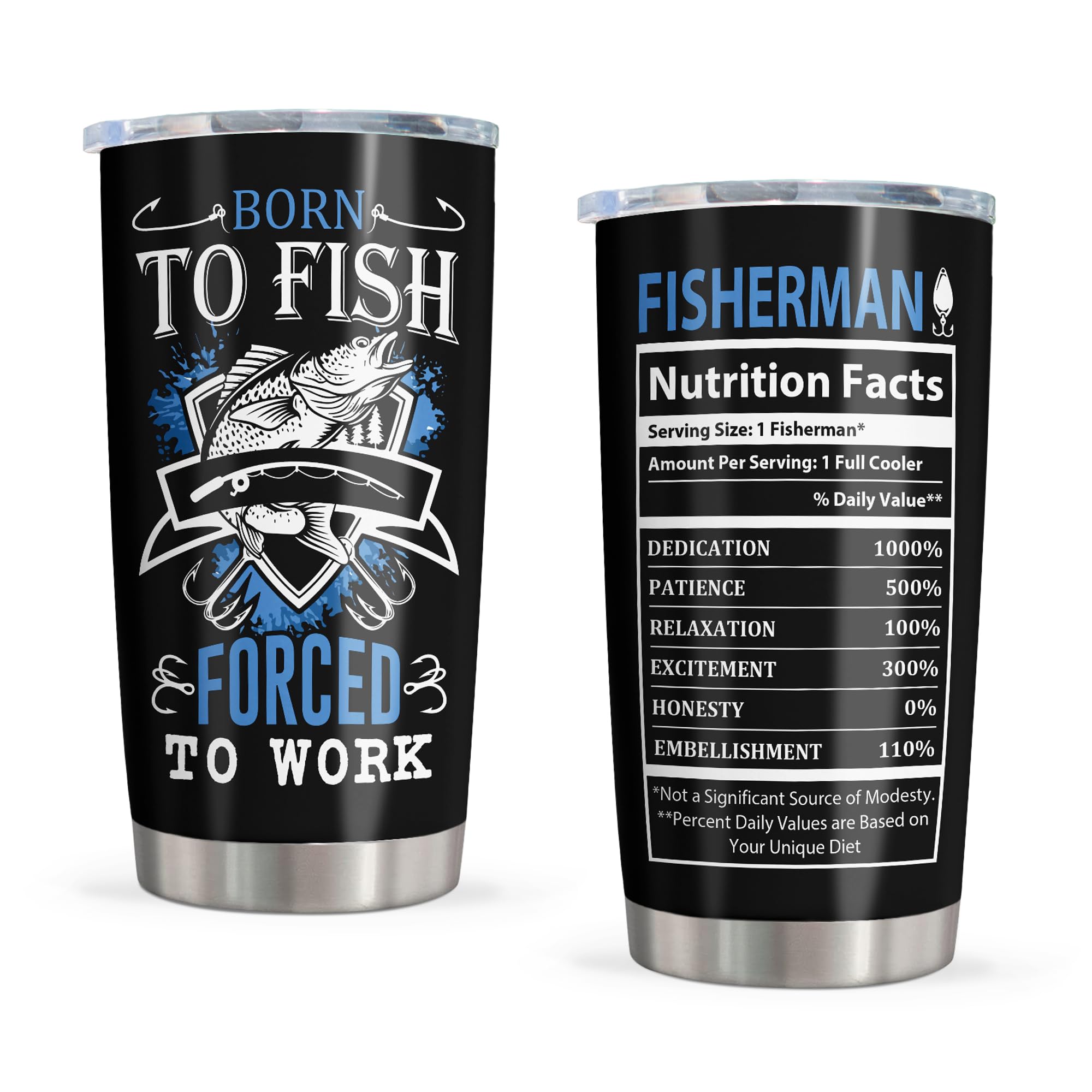 Pudmaple Fishing Gifts for Men, Unique Fishing Gifts for Dad/Grandpa/Boys, Gifts for Fisherman, Dad/Papa Fishing Gift, Fisherman Gifts, Birthday Gift for Mens Who Love to Fish, Fish Gifts Tumbler 20oz