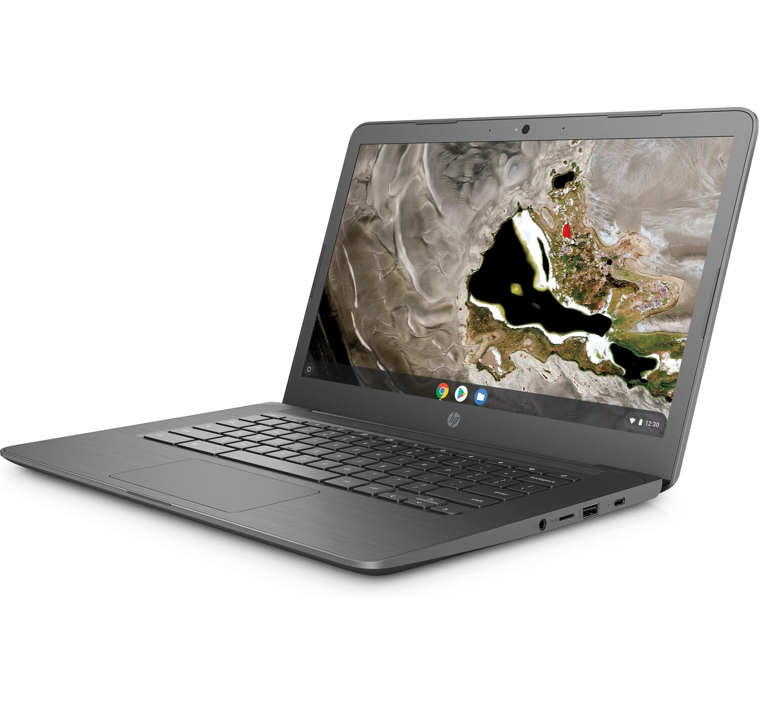 HP Chromebook 14A G5 Laptop 14" HD 1366 x 768 AMD A4-9120C Processor AMD Radeon R4 Graphics 4GB DDR4 RAM 32GB eMMC 1.6 GHz Chrome OS Wi-Fi Bluetooth Natural Silver (Renewed)