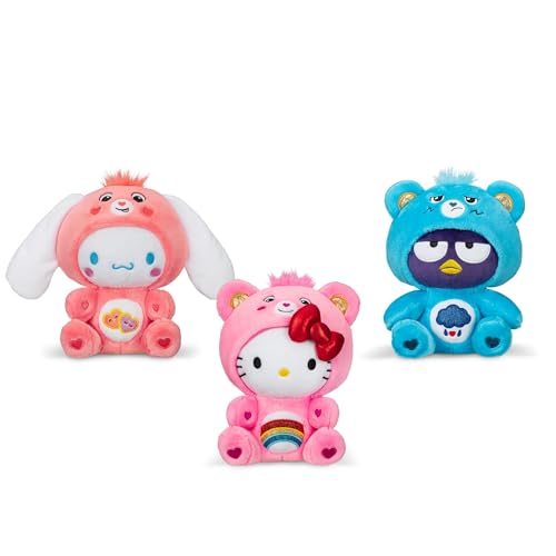 Care Bears Hello Kitty Dressed As Cheer Bear 8" Fun-Size Plush - Soft, Huggable Bestie! β Good for Girls and Boys, Employees, Collectors, Ages 4+